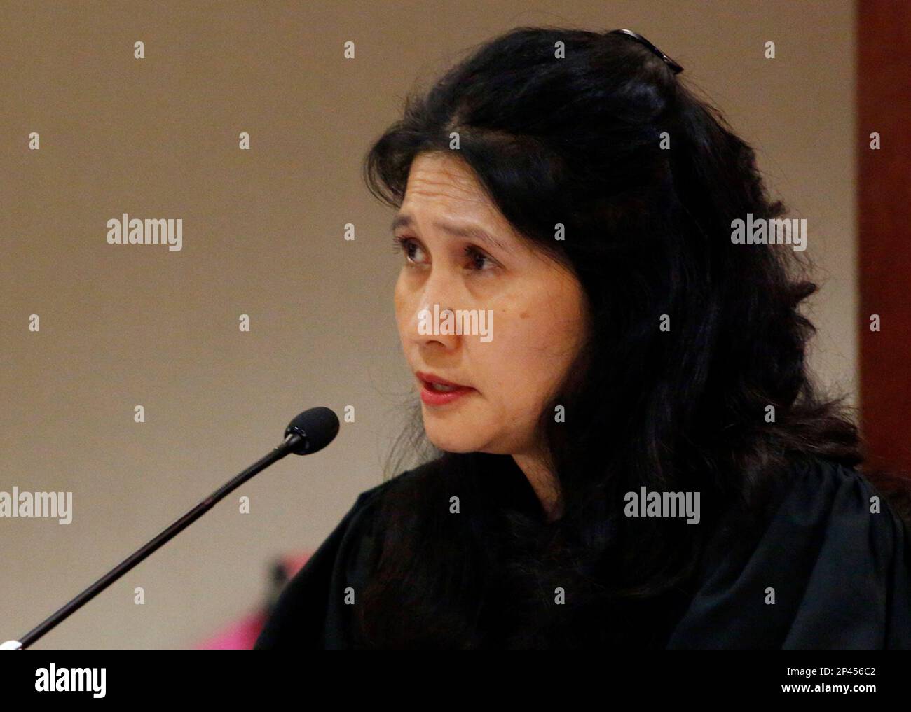 Judge Lisa Chung speaks during the sentencing of Alex Jackson after his ...