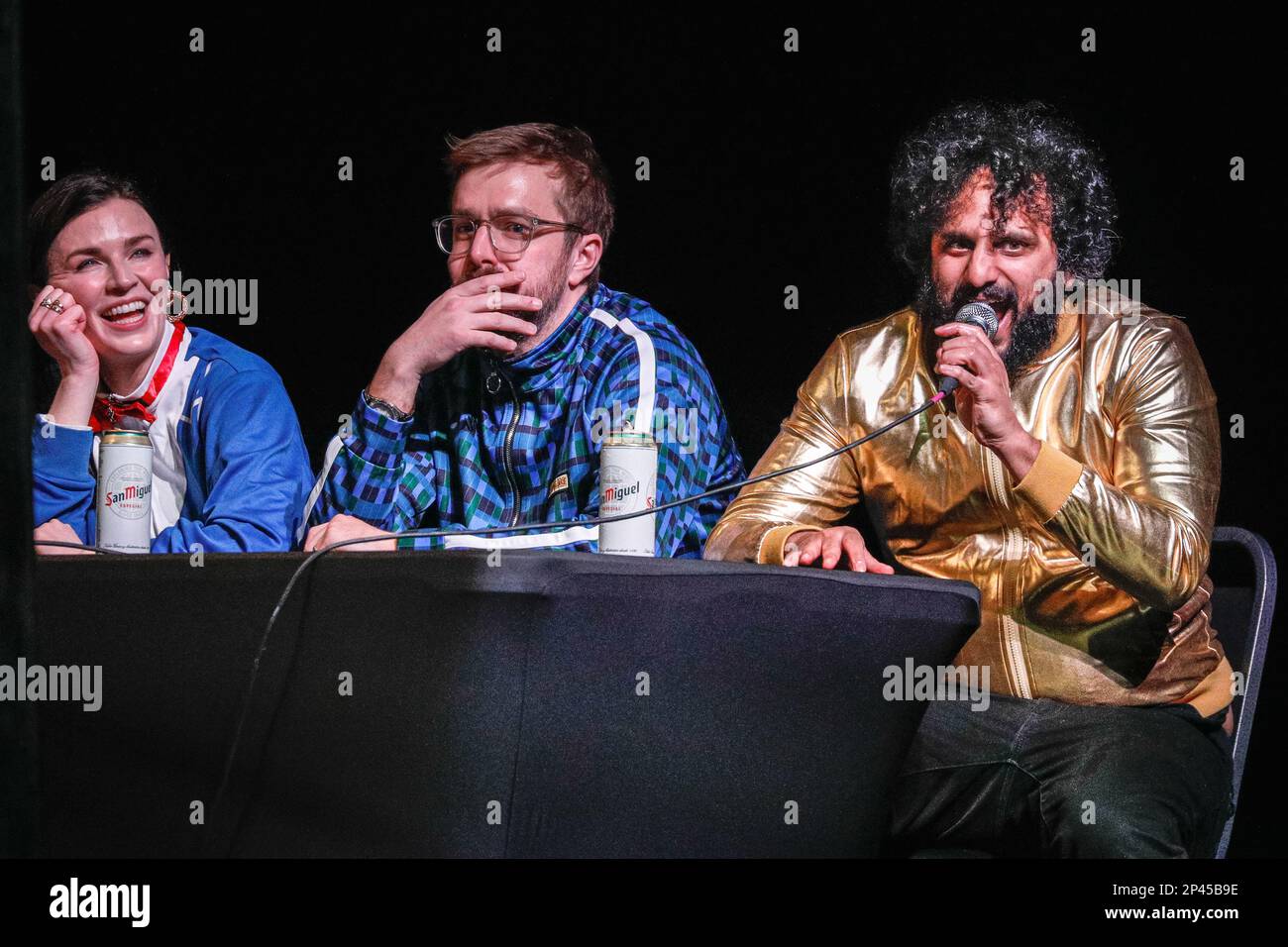 London, UK, 05th Mar 2023. Nish Kumar leads the fight 'commentators ...