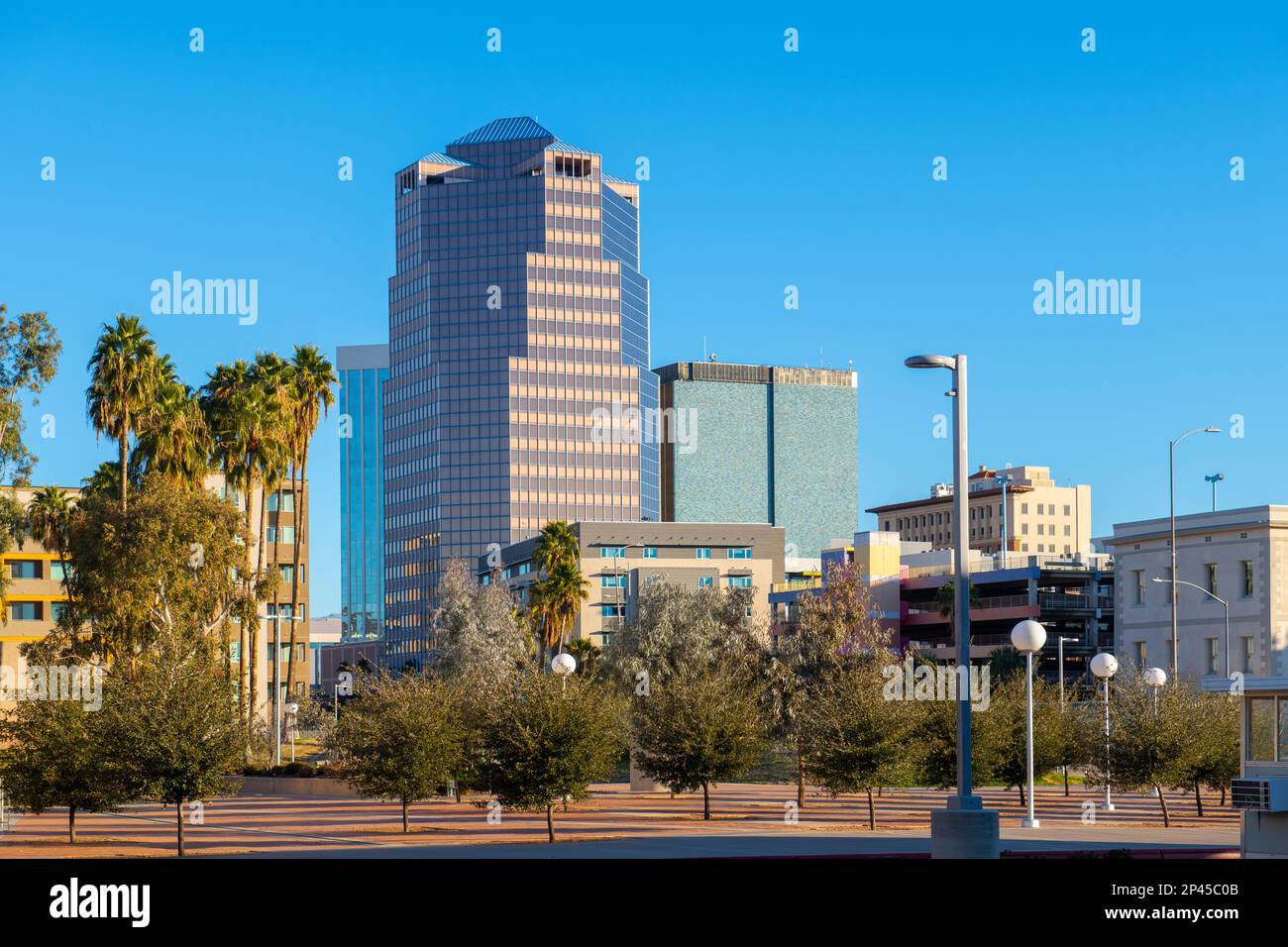 Tucson modern skyscrapers including One South Church building on Church ...