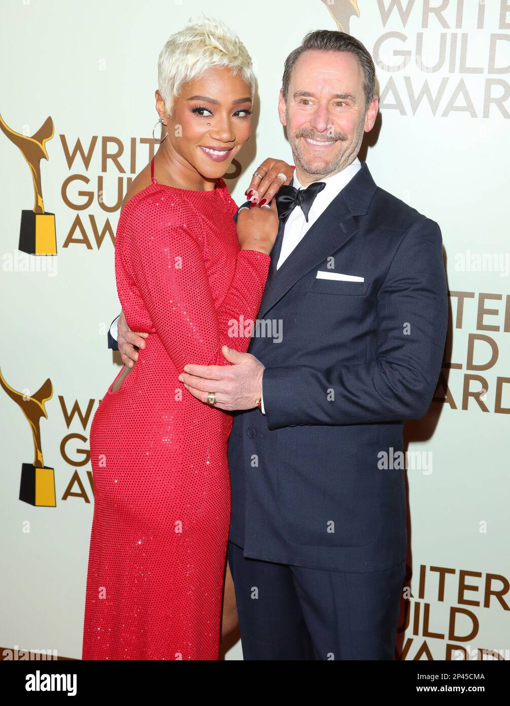 Tiffany Haddish arrives at The 2023 Writers Guild Awards held at The ...