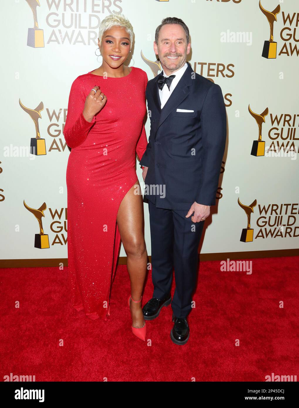 Tiffany Haddish arrives at The 2023 Writers Guild Awards held at The ...