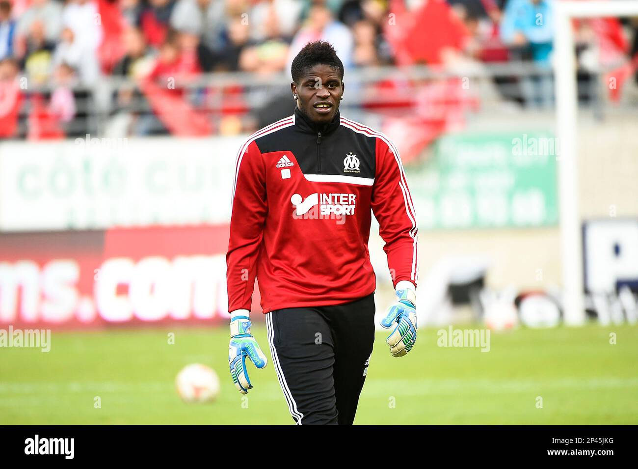 Brice SAMBA - 23.09.2014 - Reims / Marseille - 7eme journee Ligue 1 ...