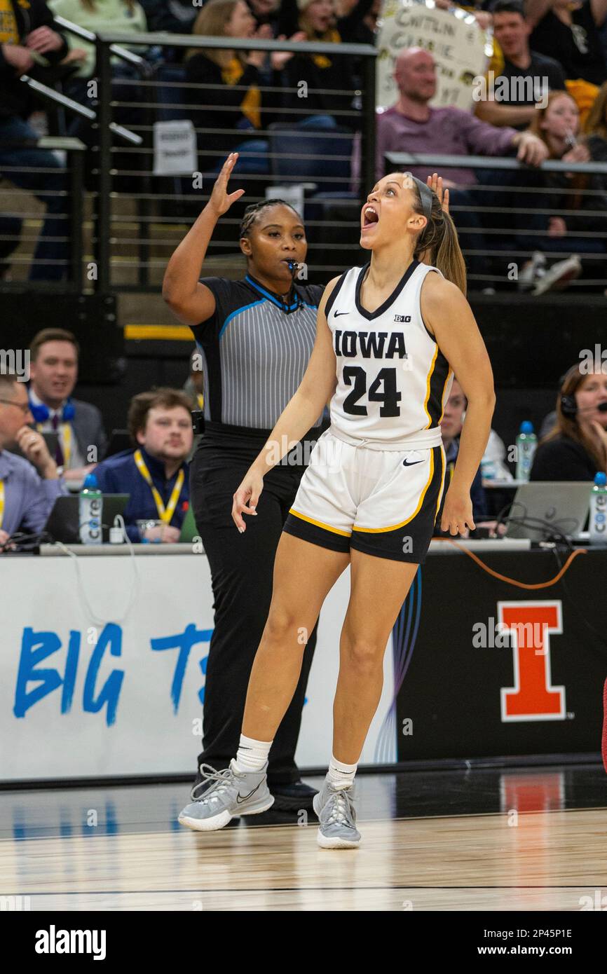 MINNEAPOLIS, MN - MARCH 05: Iowa Hawkeyes guard Gabbie Marshall (24 ...