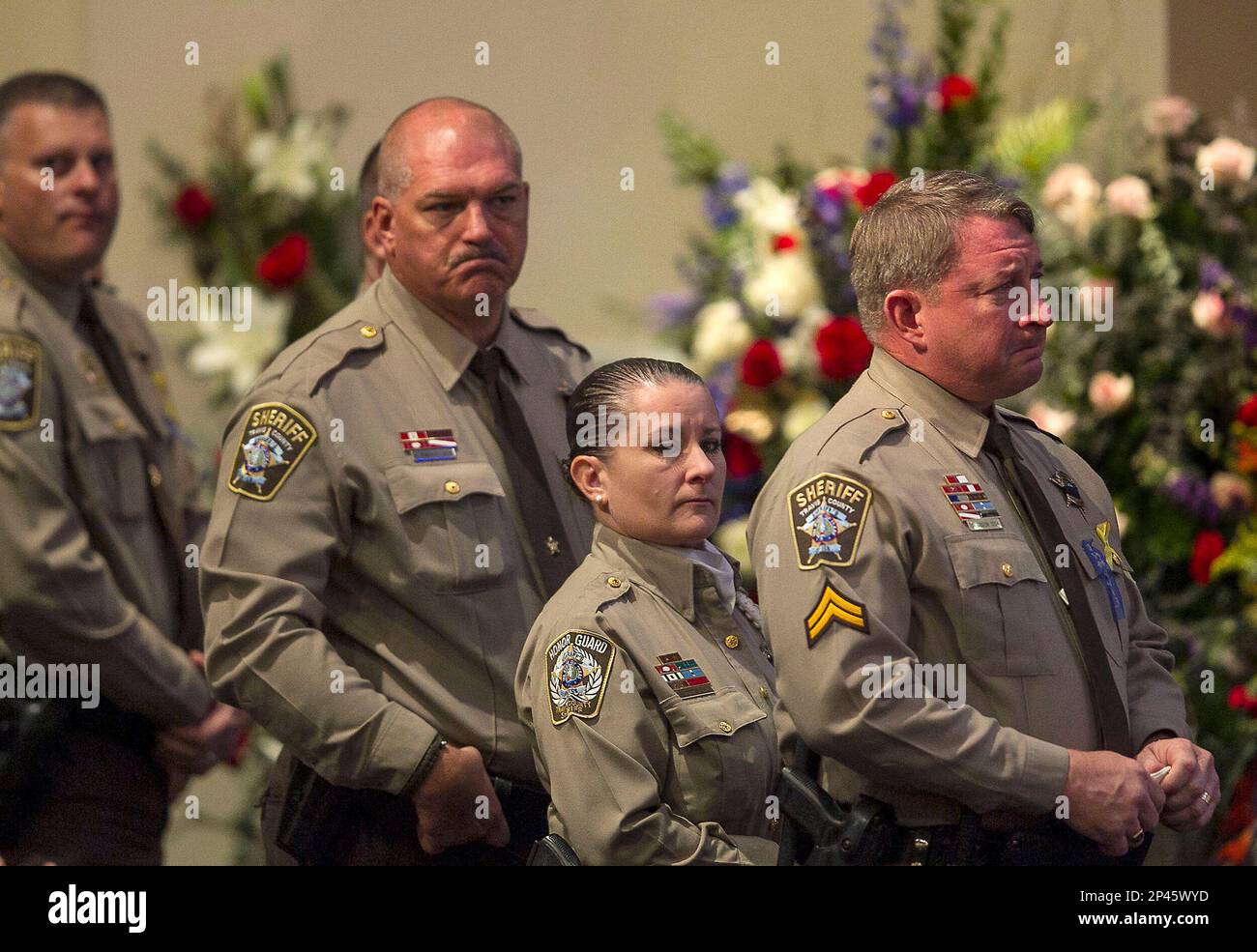 Travis County Sheriff deputies along with other first responders that ...