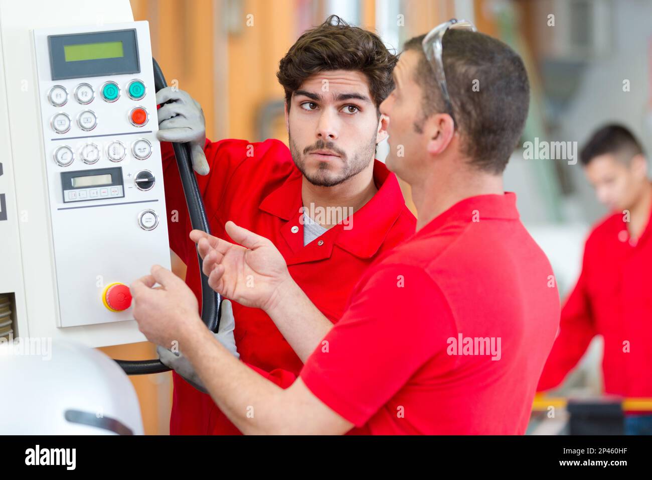 Asian worker operating metal hi-res stock photography and images - Alamy
