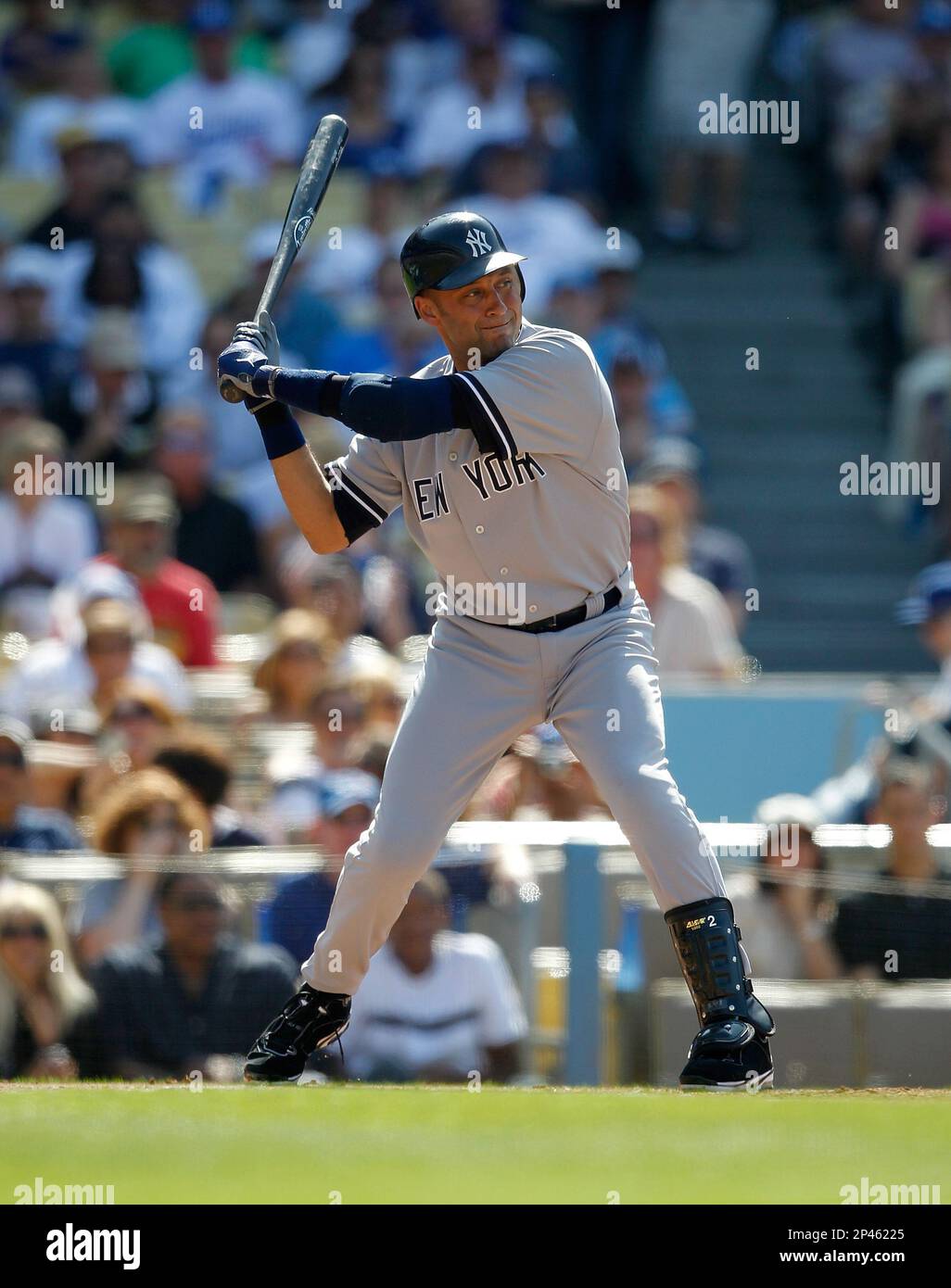 New York Yankees shortstop Derek Jeter the baseball game against the ...