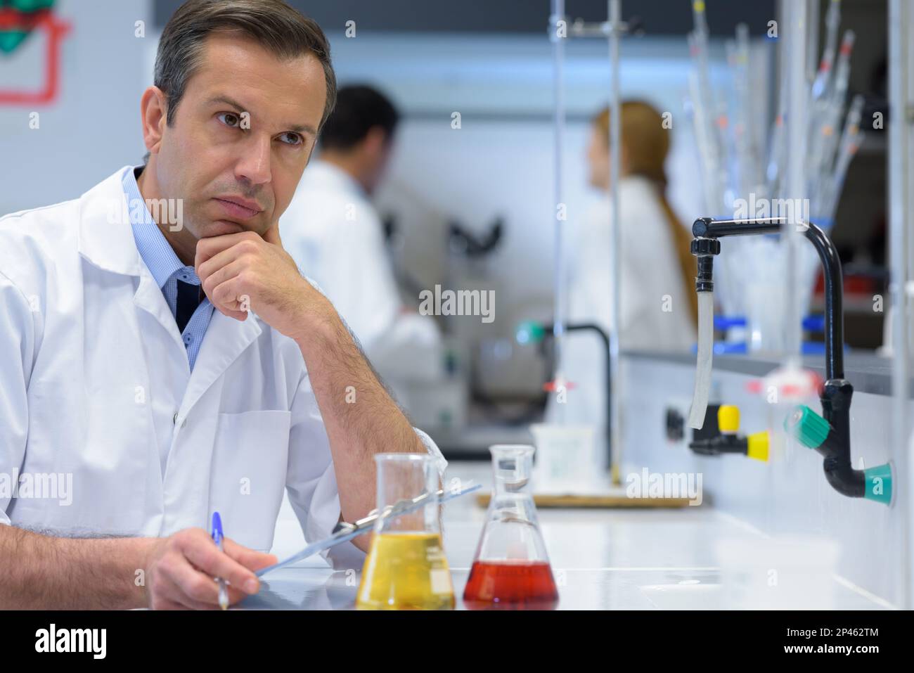 Scientist laboratory comic hi-res stock photography and images - Alamy