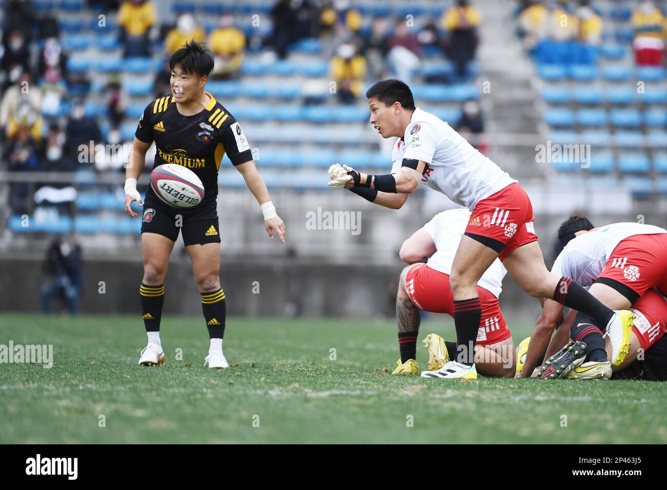 Tokyo, Japan. 5th Mar, 2023. Naoto Saito (Suntory), Kaito Shigeno (Toyota) Rugby : Japan Rugby ...