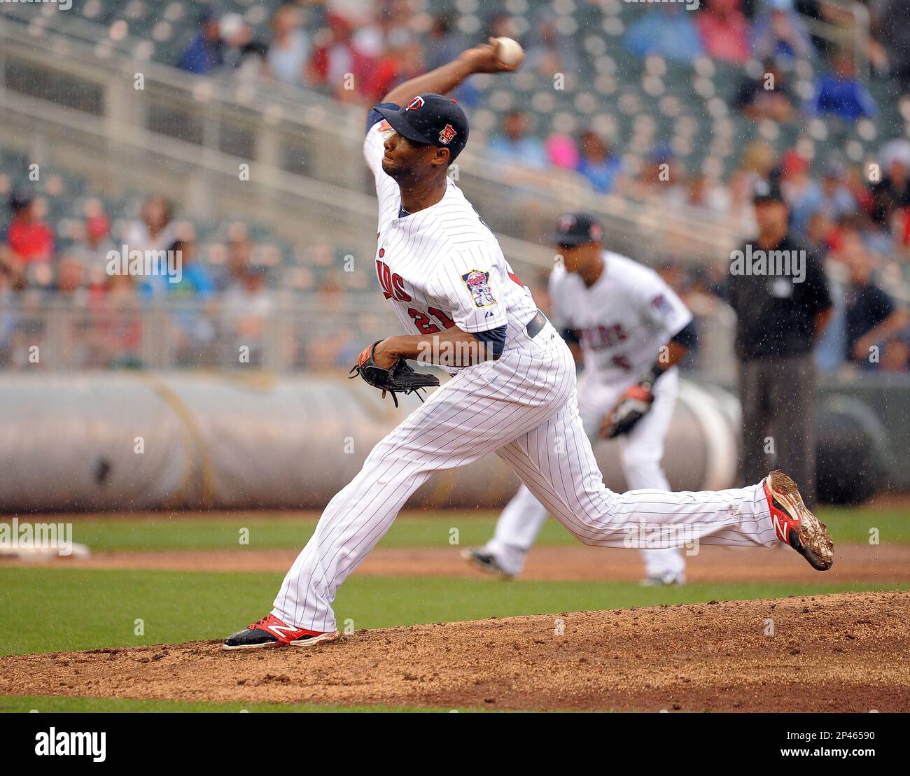 Minnesota Twins Samuel Deduno (21) during a game against the Kansas ...