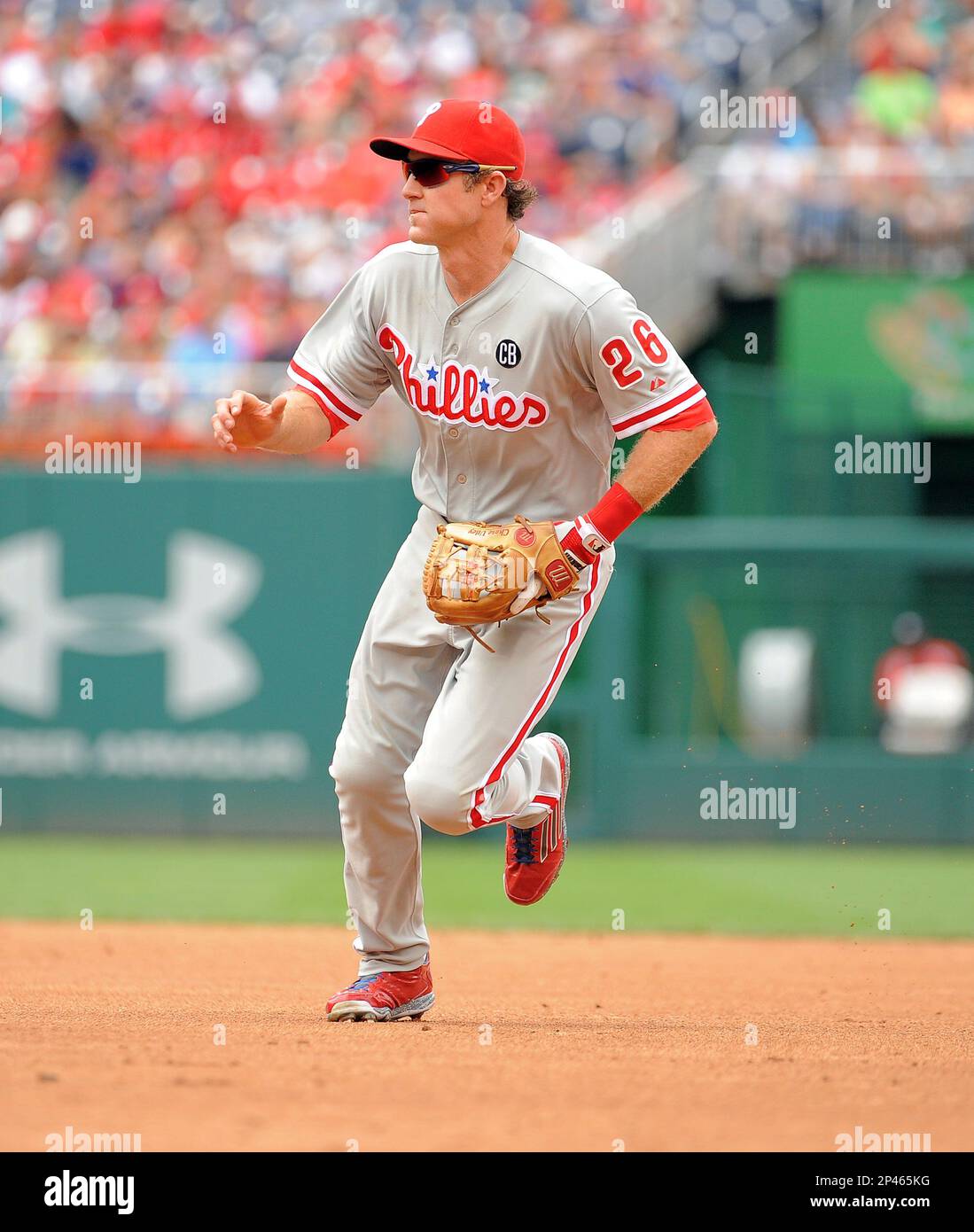 Philadelphia Phillies Chase Utley (26) during a game against the ...
