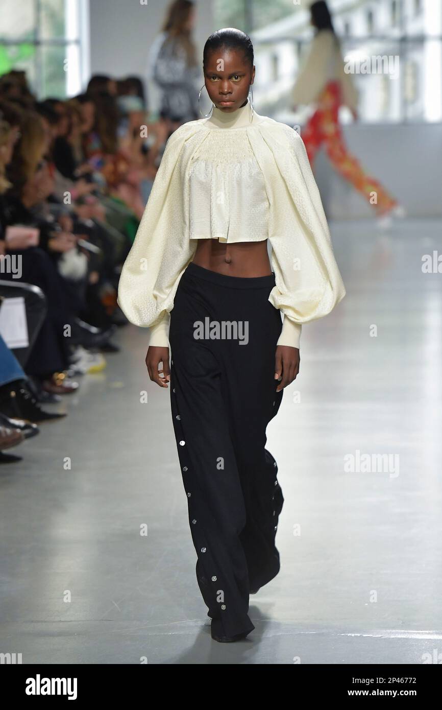 Paris, France. 03rd Mar, 2023. A model walks on the runway at the ...