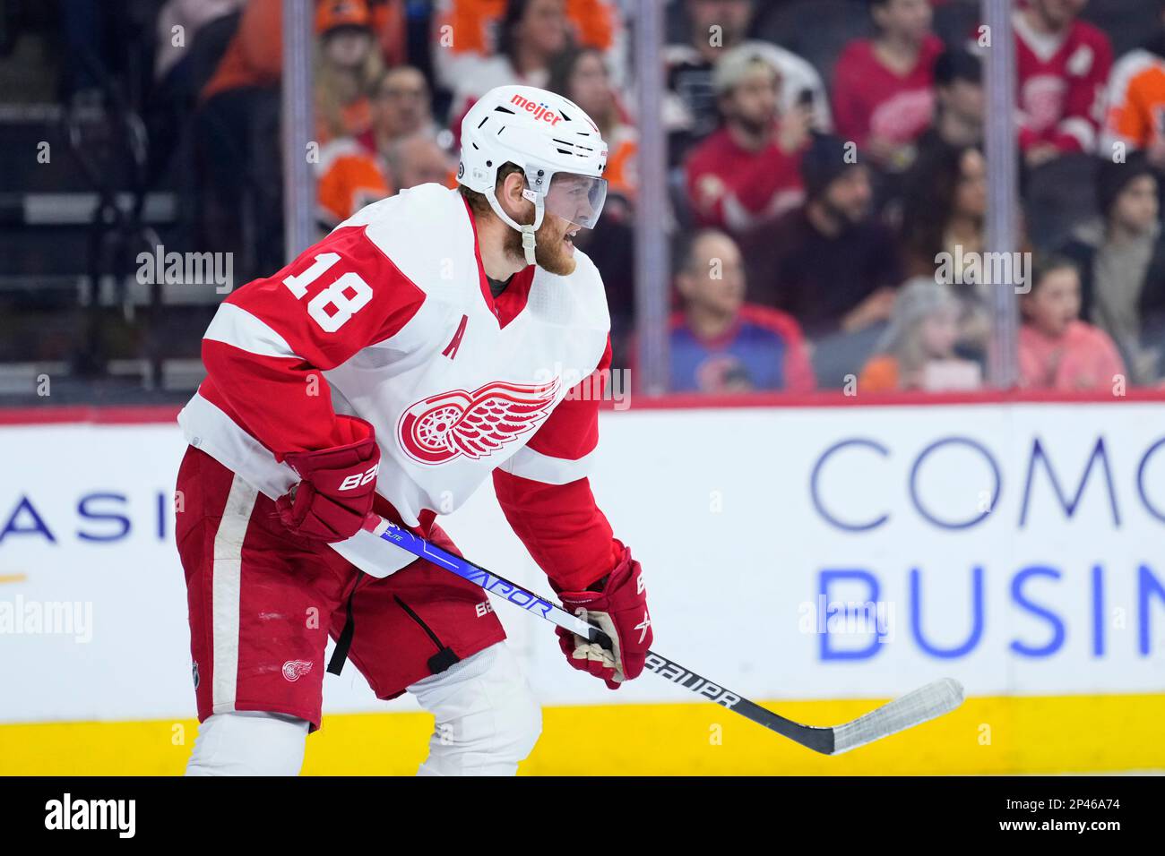 Detroit Red Wings' Andrew Copp plays during NHL hockey game, Sunday ...