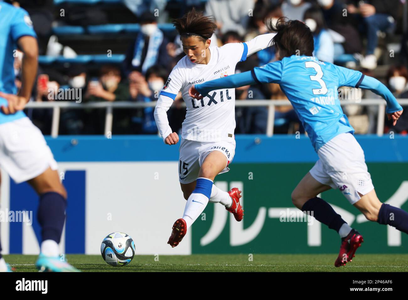 NHK Spring Mitsuzawa Football Stadium, Kanagawa, Japan. 4th Mar, 2023. Tomoya Fujii (Antlers ...