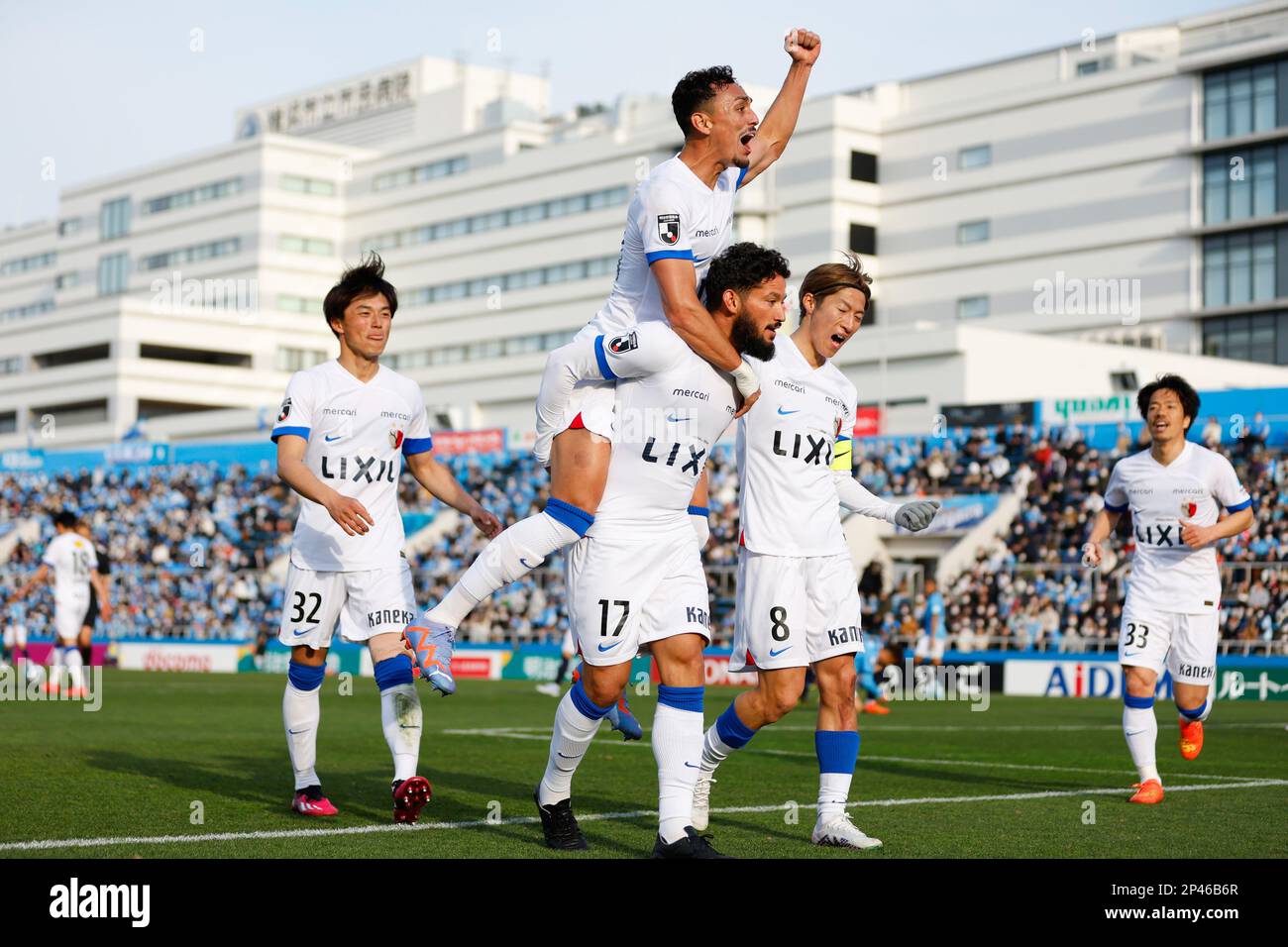 NHK Spring Mitsuzawa Football Stadium, Kanagawa, Japan. 4th Mar, 2023. Kashima Antlers team ...