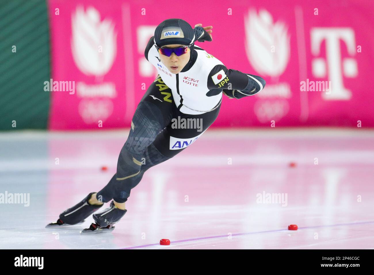 Heerenveen, Netherlands. 5th Mar, 2023. Takagi Miho of Japan competes ...