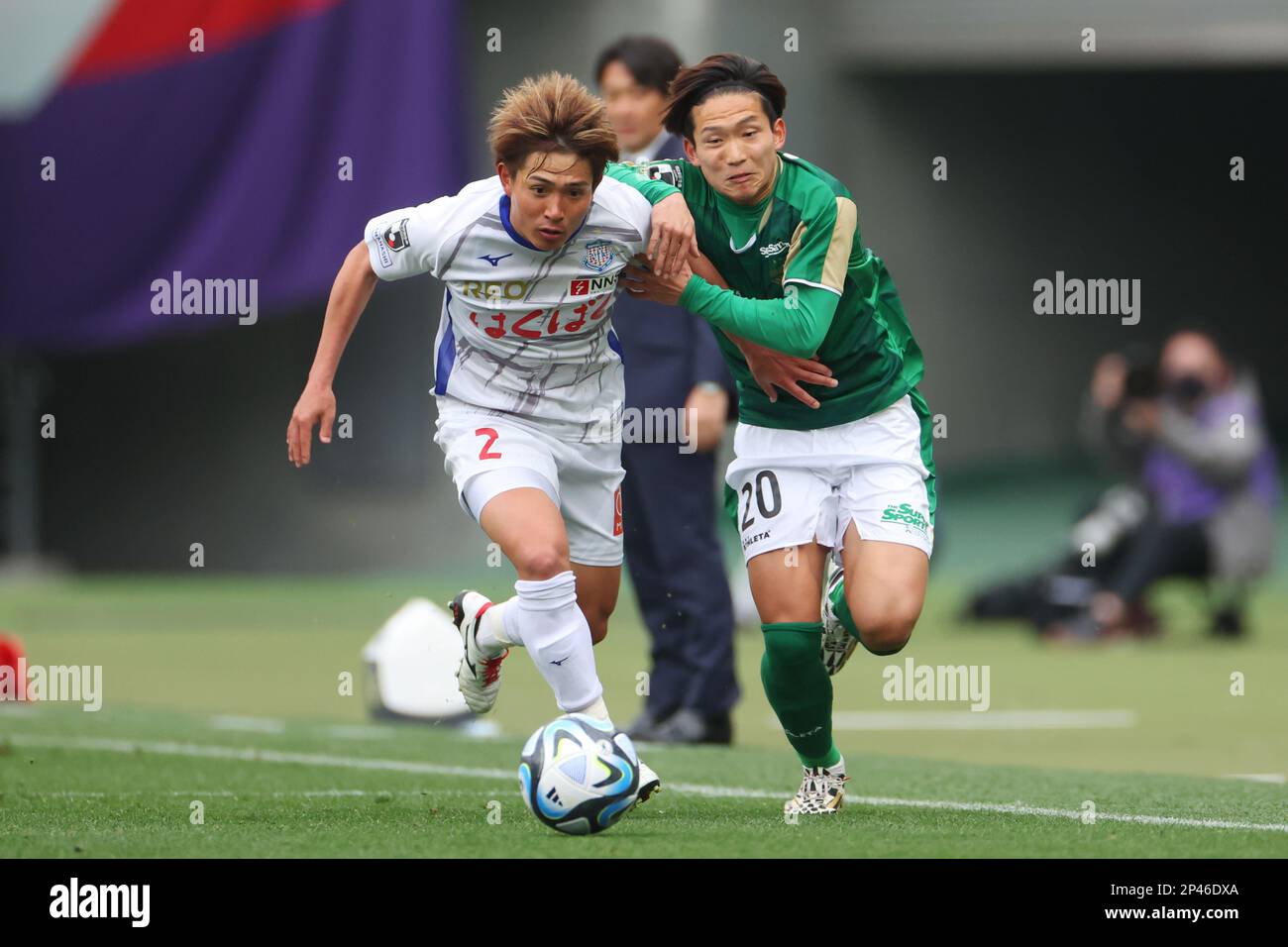 Ajinomoto Stadium, Tokyo, Japan. 5th Mar, 2023. (L to R) Hidehiro Sugai ...