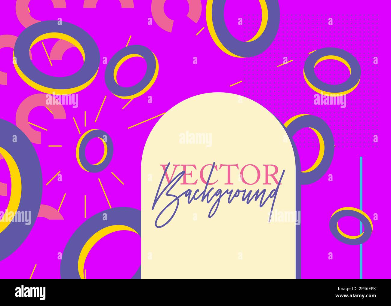 Geometrical Vintage Graphic shapes template for poster, banner ...