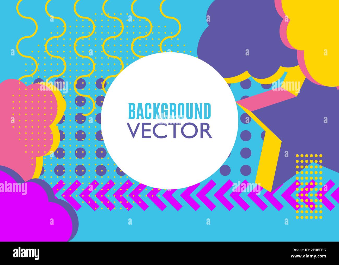 Geometrical Vintage Graphic shapes template for poster, banner ...