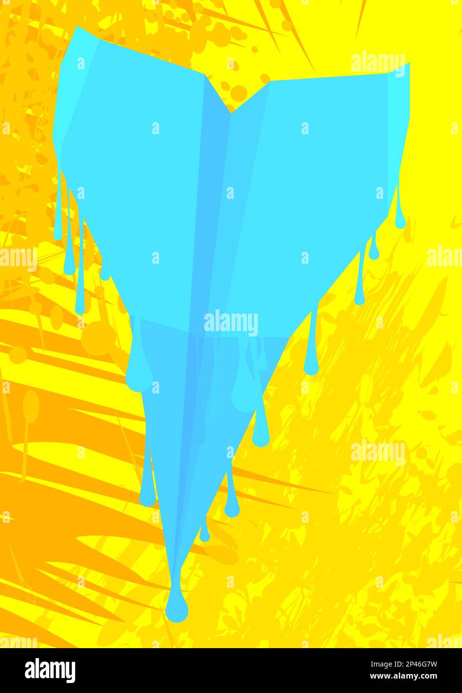 Graffiti Paper Airplane. Abstract modern street art decoration ...