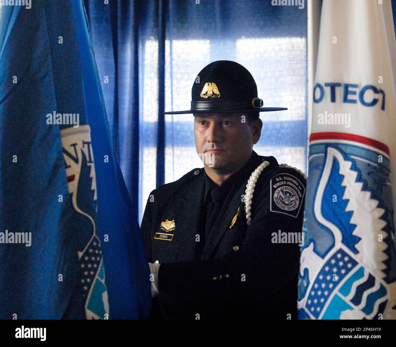 U. S. Customs and Border Protection Officer Robert Zuniga, a member of ...