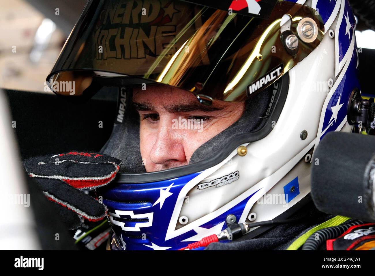 Brendan Gaughan during practice for the NASCAR Nationwide Series Jimmy ...