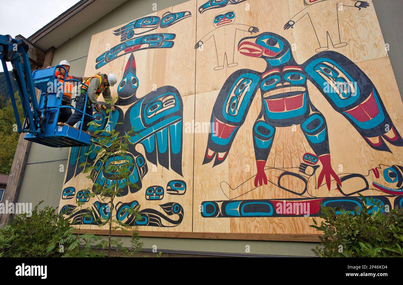 Marvin Willard, left, and Tim Lott, of the Tlingit-Haida Regional ...