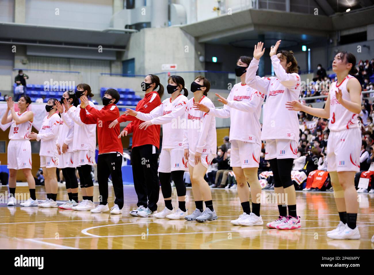 Predator Urayasu Arena, Chiba, Japan. 4th Mar, 2023. Fujitsu Red Wave ...