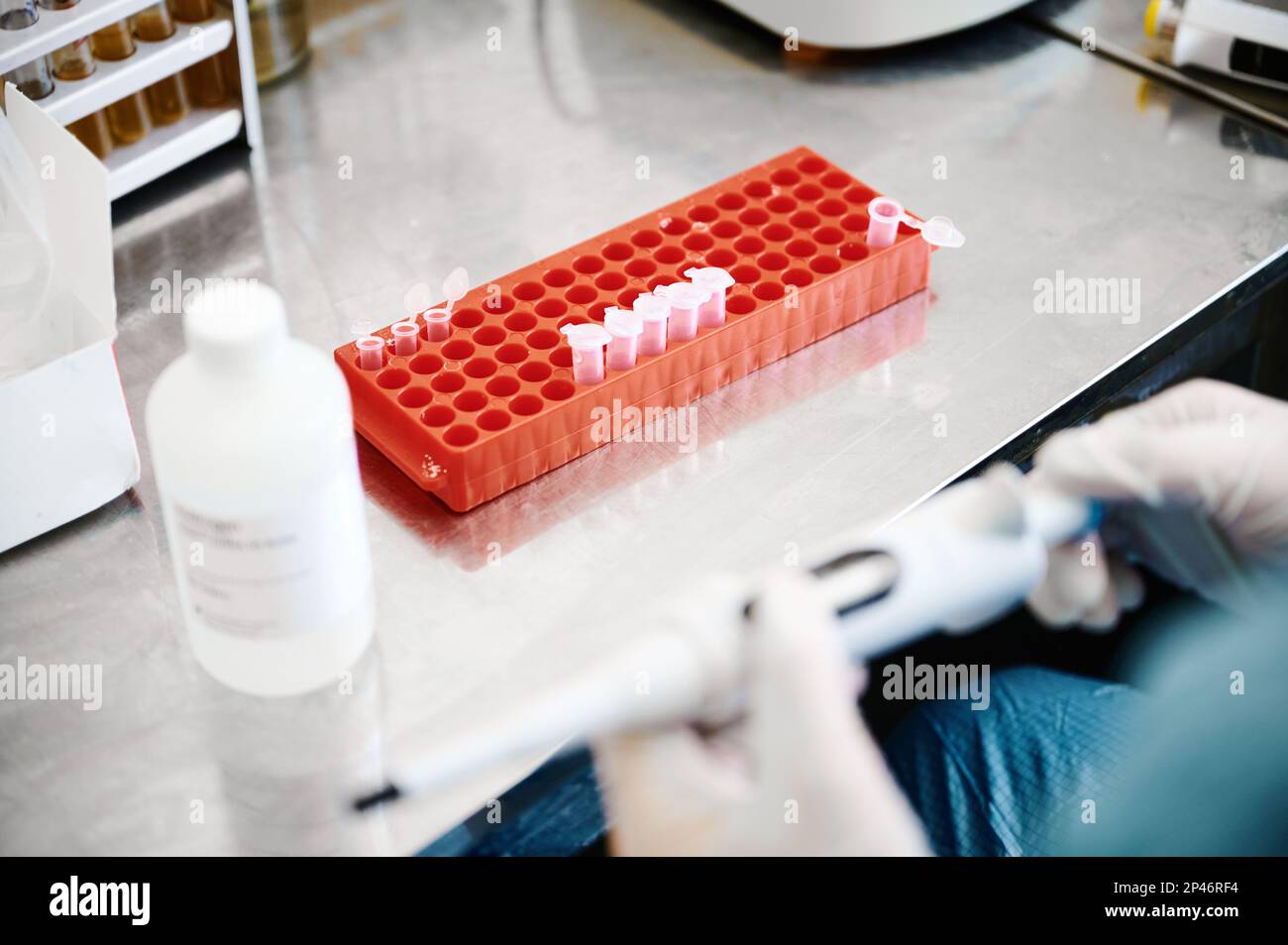Bacterial identification tube hi-res stock photography and images - Alamy