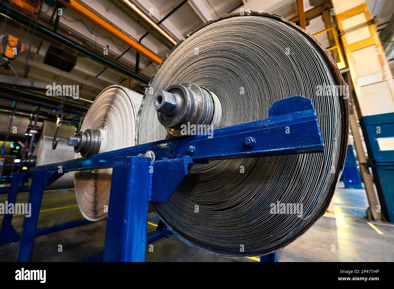 Drum rolling machine on metal hi-res stock photography and images - Alamy