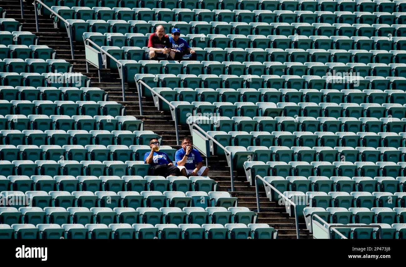 Fans watch the baseball game between the Washington Nationals and Los ...