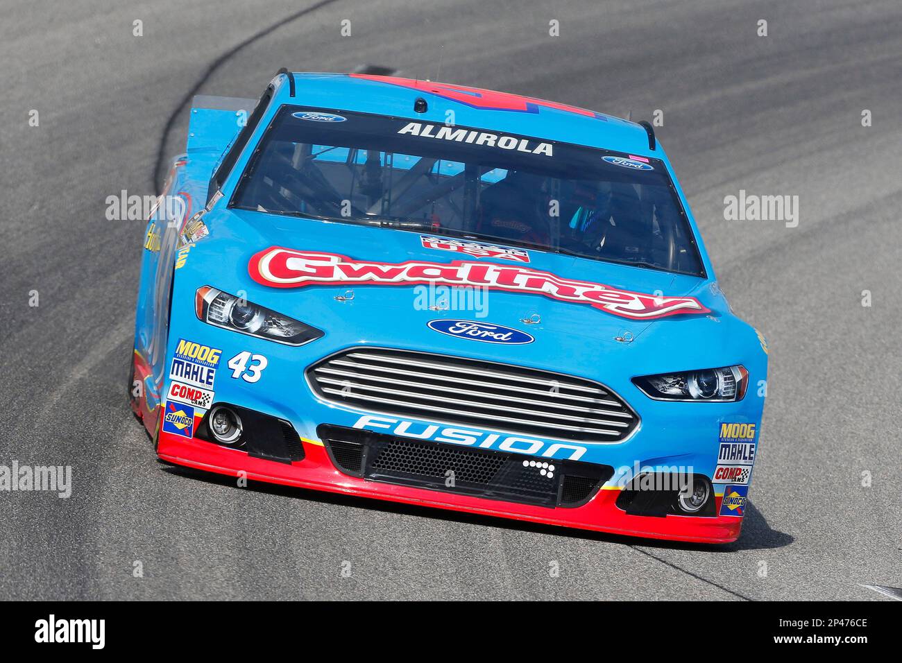 Aric Almirola during practice for the NASCAR Federated Auto Parts 400 ...