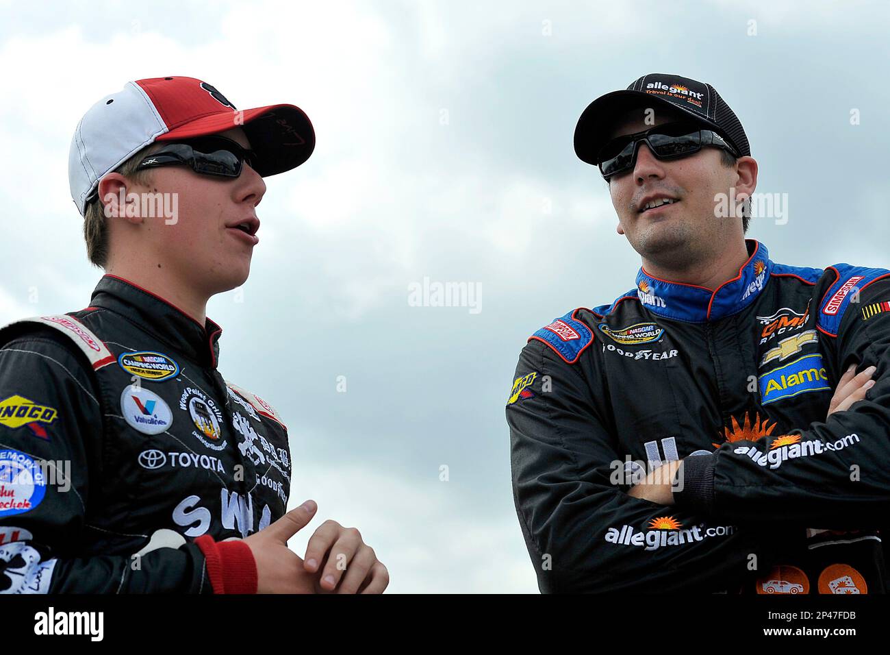 Joey Coulter, John Hunter Nemechek during the NASCAR Camping World ...