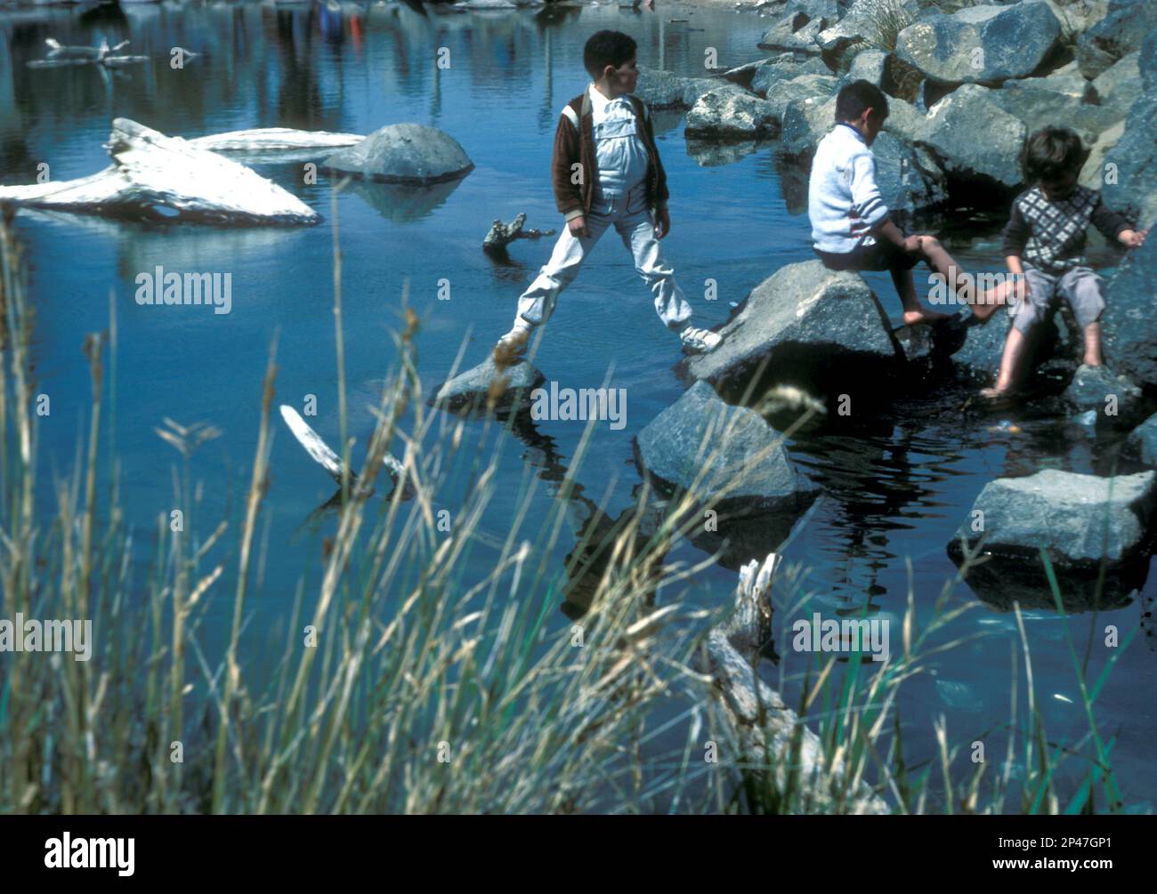 Druze kids playing, Azraq Oasis, Jordan Stock Photo - Alamy