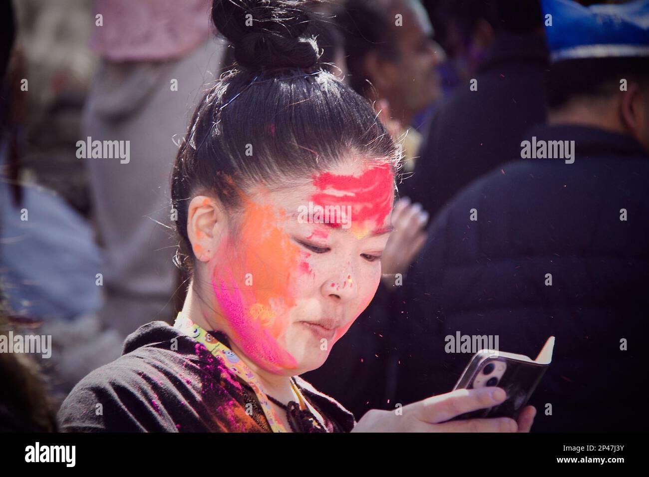 March 4, 2023 - The 5th Holi Mela in Tokyo, Japan. Holi is one of the ...