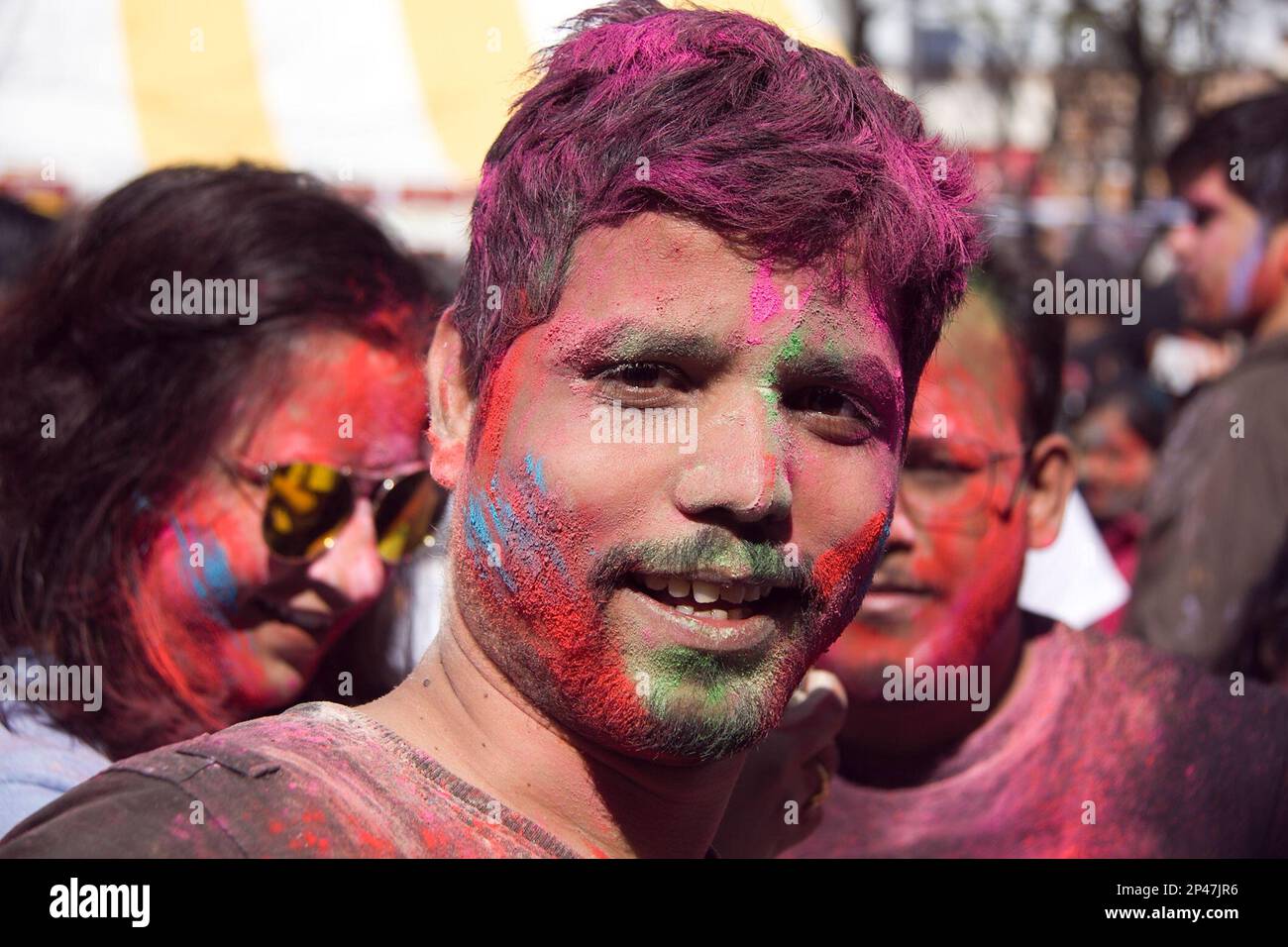 March 4, 2023 - The 5th Holi Mela in Tokyo, Japan. Holi is one of the ...