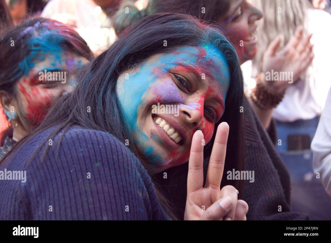March 4, 2023 - The 5th Holi Mela in Tokyo, Japan. Holi is one of the ...