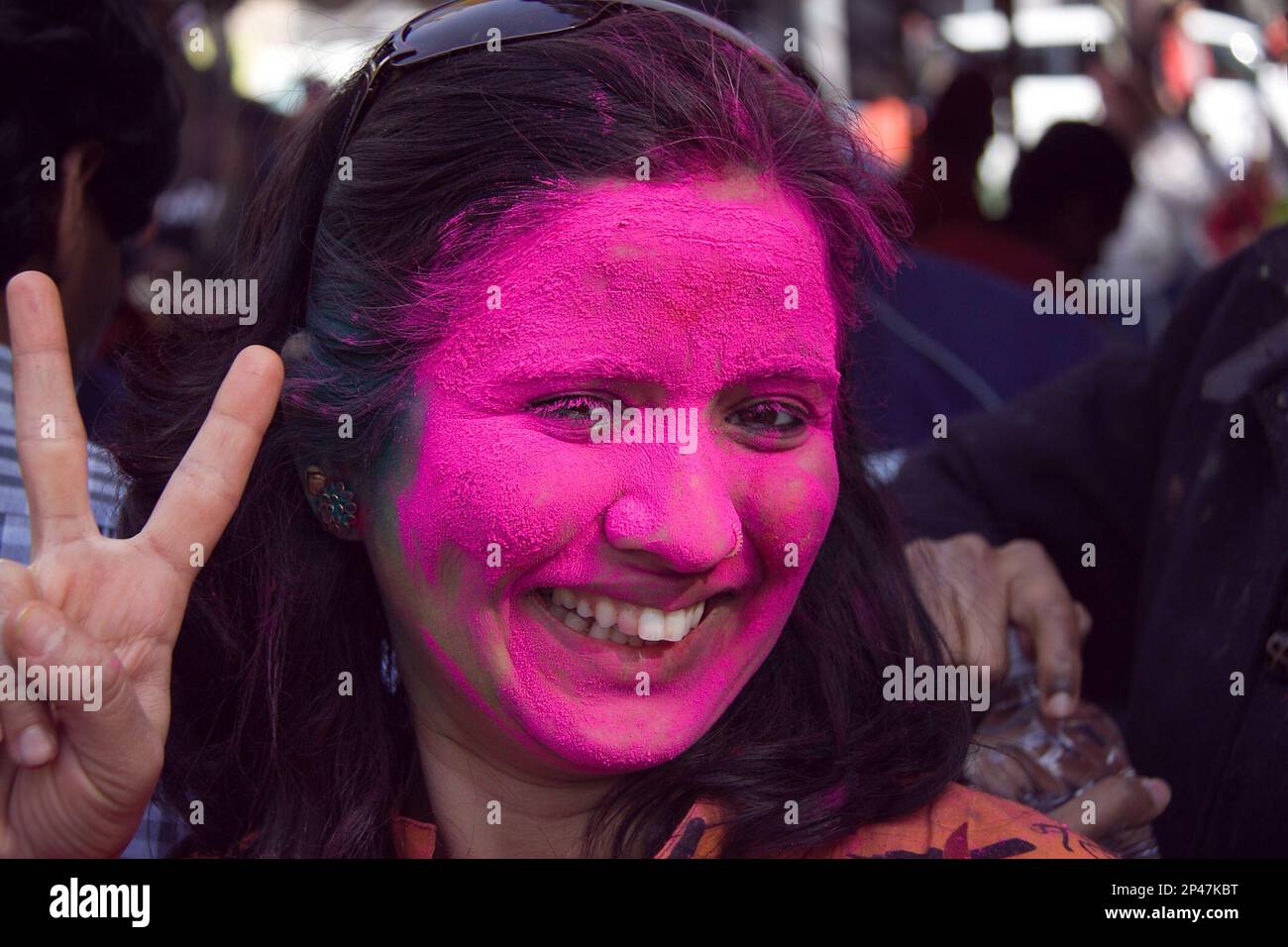 March 4, 2023 - The 5th Holi Mela in Tokyo, Japan. Holi is one of the ...