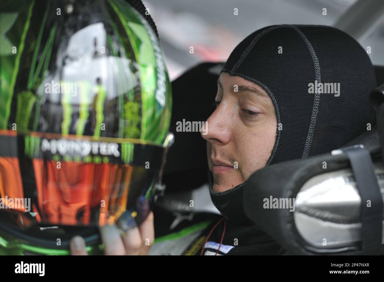 Kyle Busch, #18 Doublemint Toyota Camry during practice for the NASCAR ...