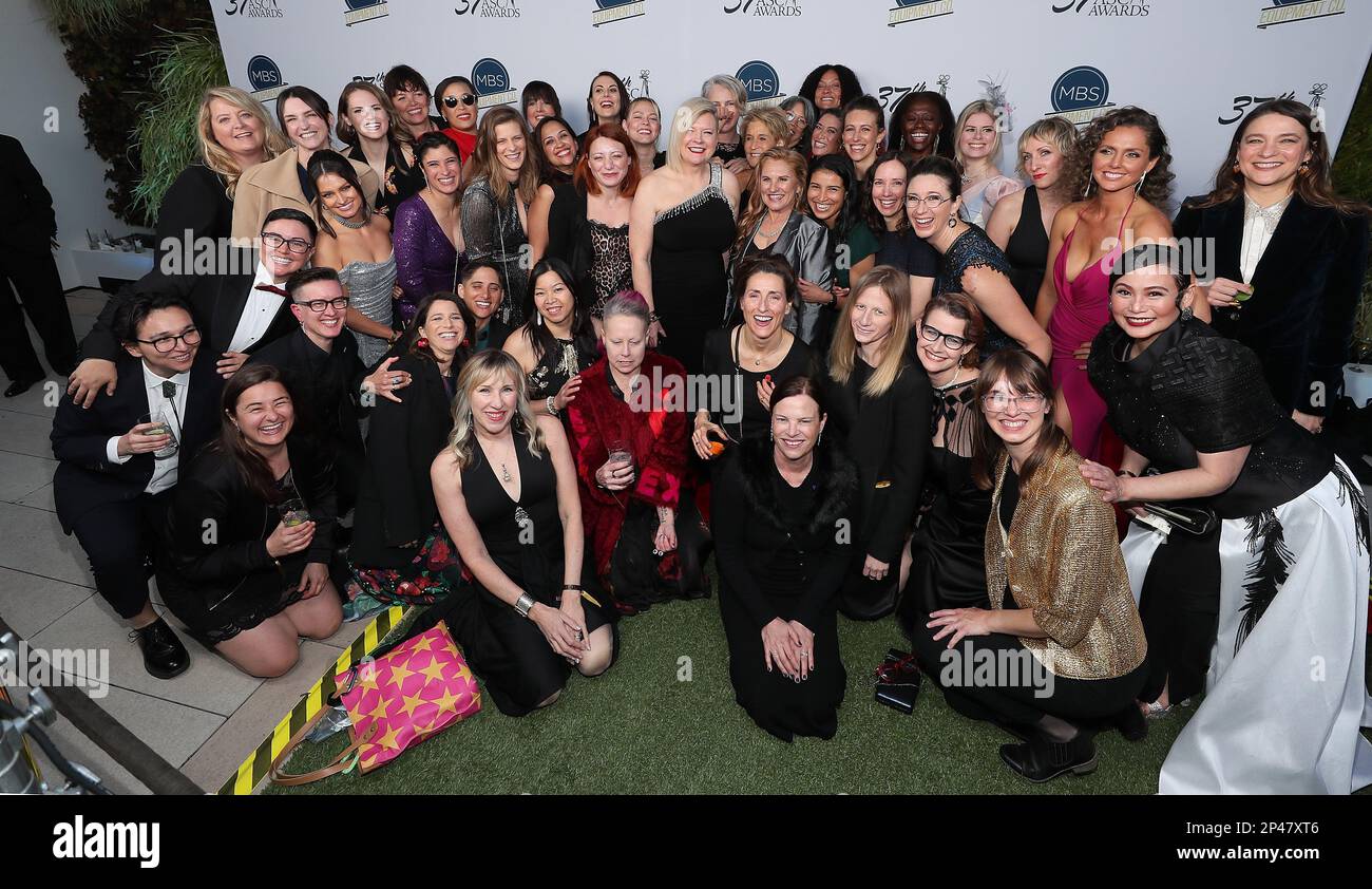 Notable Women of Cinematography Group pose at the 37th American Society ...