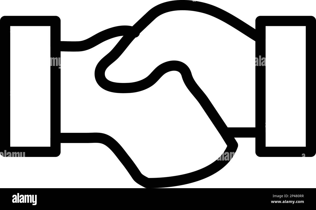 Handshake illustration Stock Vector Images - Alamy