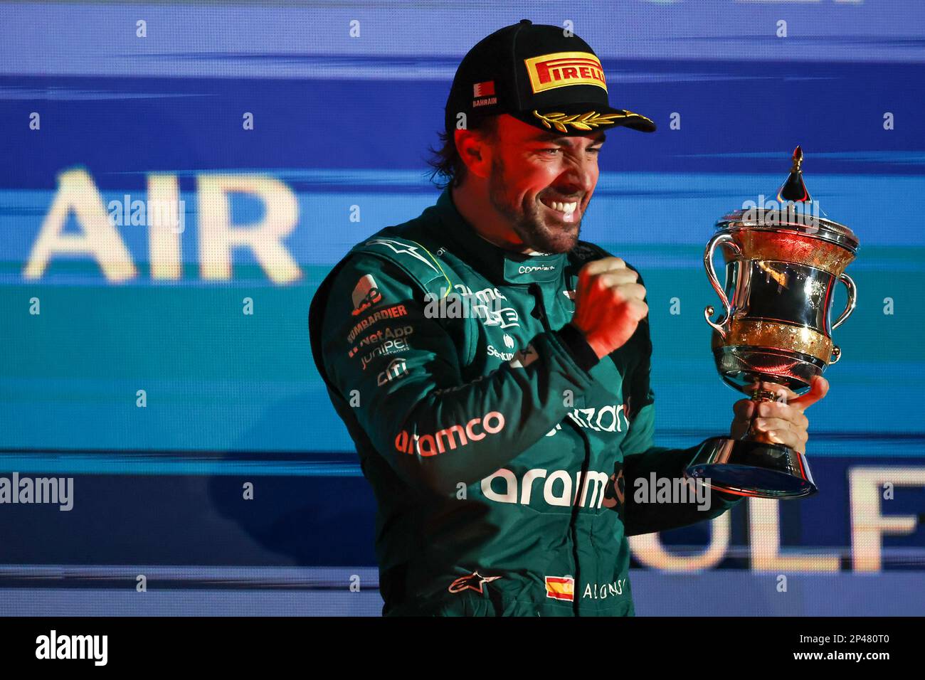 Manama. 5th Mar, 2023. Third-placed Aston Martin's Spanish driver ...