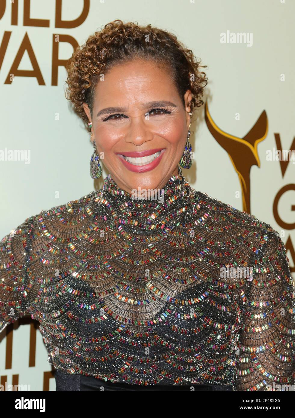 Yvette Lee Bowser arrives at The 2023 Writers Guild Awards held at The ...