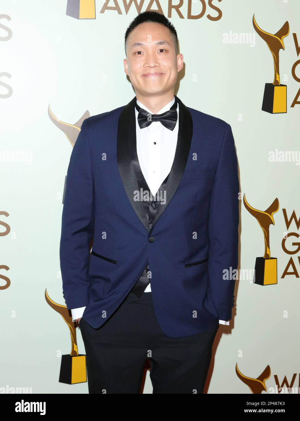 Justin Tan arrives at The 2023 Writers Guild Awards held at The ...