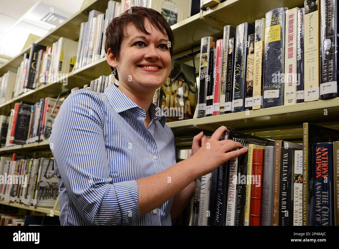 Catherine Hardee poses for a photo on Aug. 21, 2014 at the Kinston ...