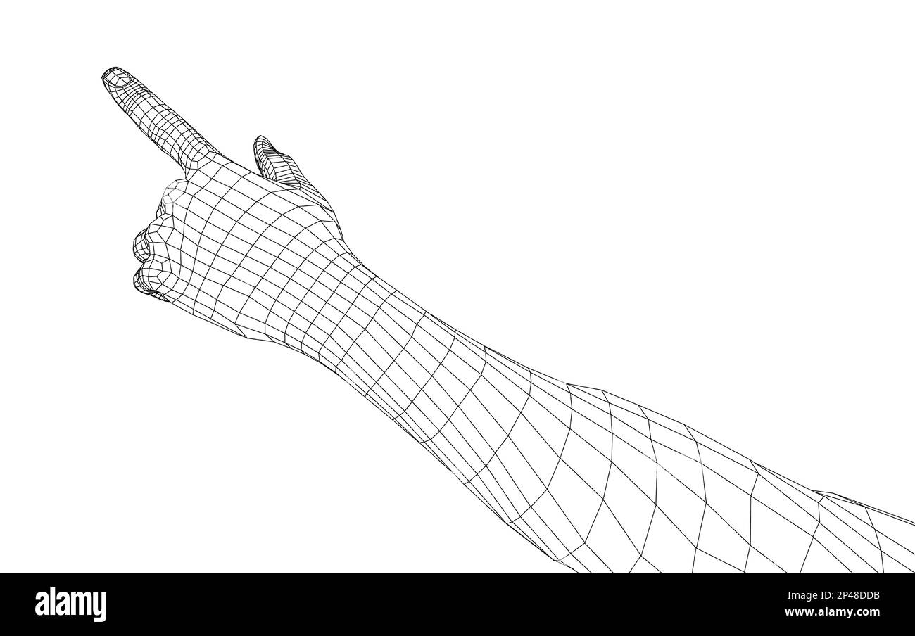 Human hand point with finger Stock Photo - Alamy