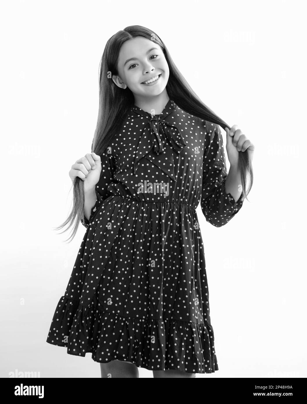 Portrait of happy smiling teenage child girl. Pretty teenage girl in ... Portrait of happy smiling teenage child girl. Pretty teenage girl in ...