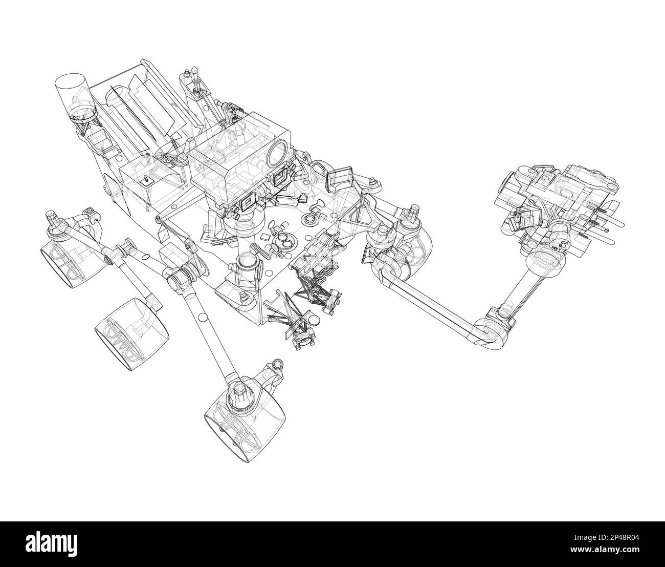 Mars Rover. 3d illustration Stock Photo - Alamy