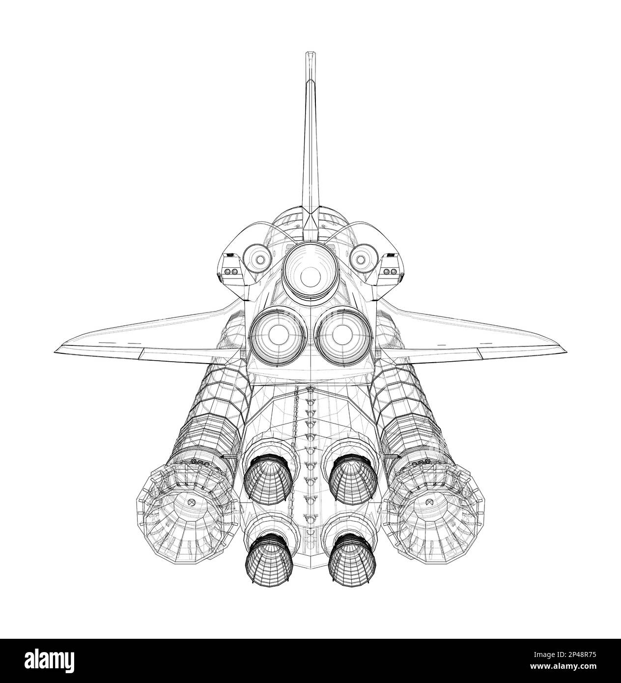 Rocket carrying space shuttle Stock Photo - Alamy