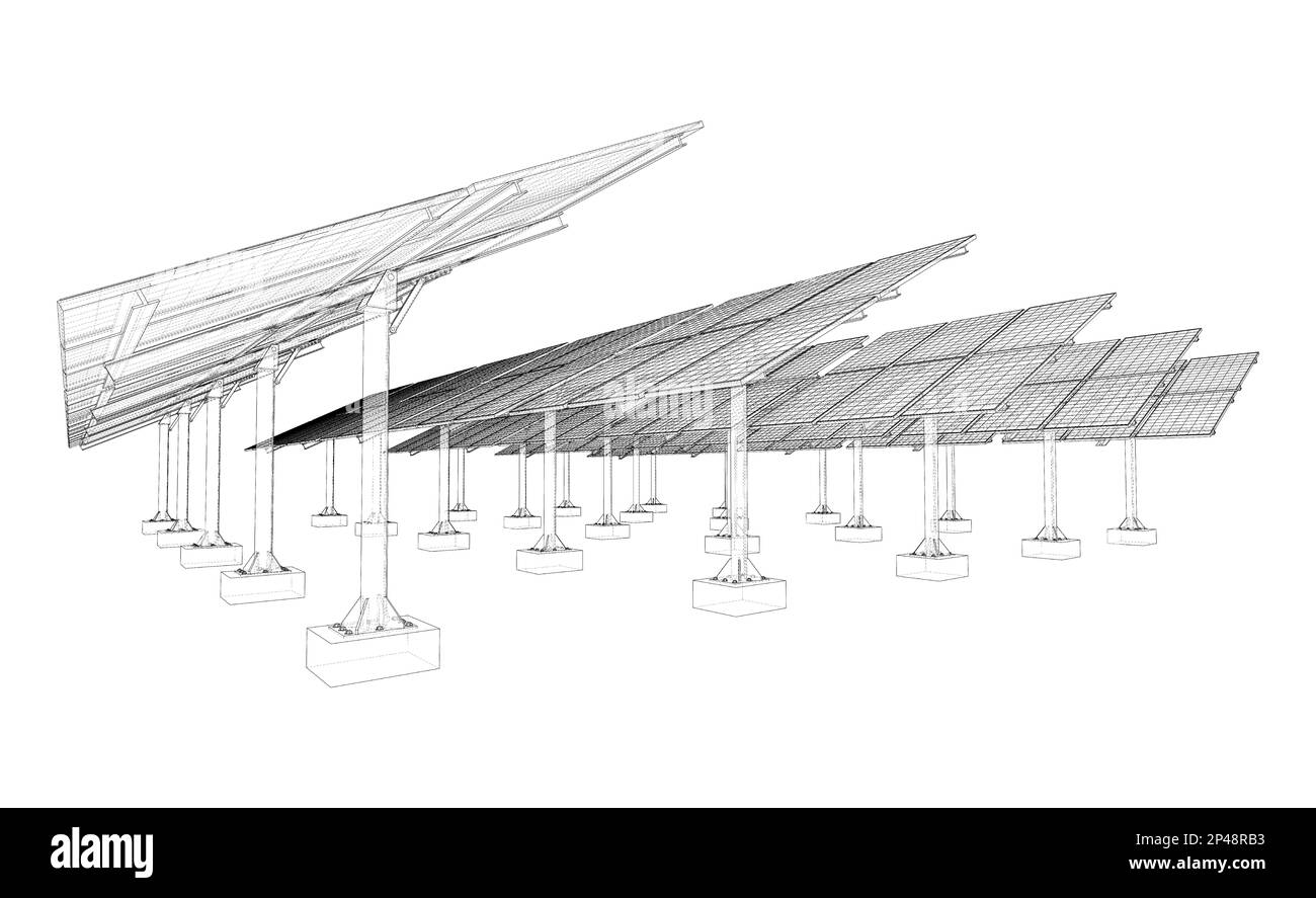 Solar Panel Field Stock Photo - Alamy