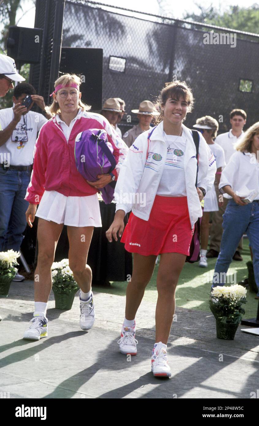 Martina Navratilova and Jennifer Capriati at the Chris Evert Celebrity ...